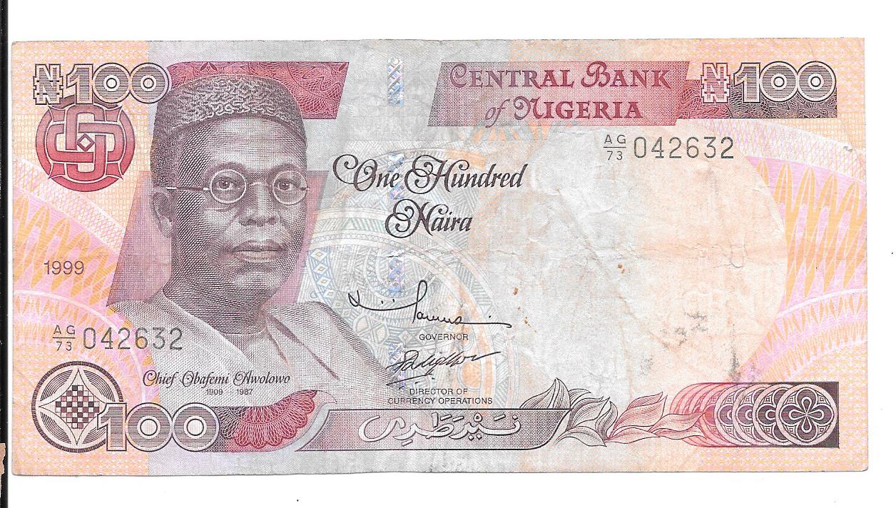 NIGERIA 100 NAIRA 1999 - Numismática